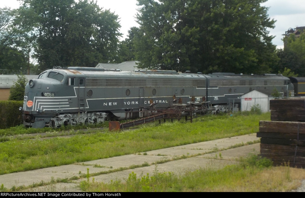 NYC 4068 & 4080 sit on a siding awaiting $$$... to aid in restoration